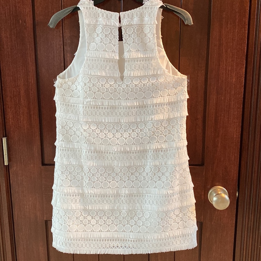 Lilly Pulitzer Anette Shift Dress In Resort White Sz 4 Gem